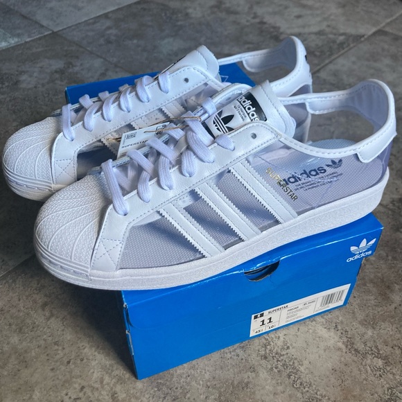 adidas | Shoes | Adidas Originals Superstar Transparent Clear Fz245 ...